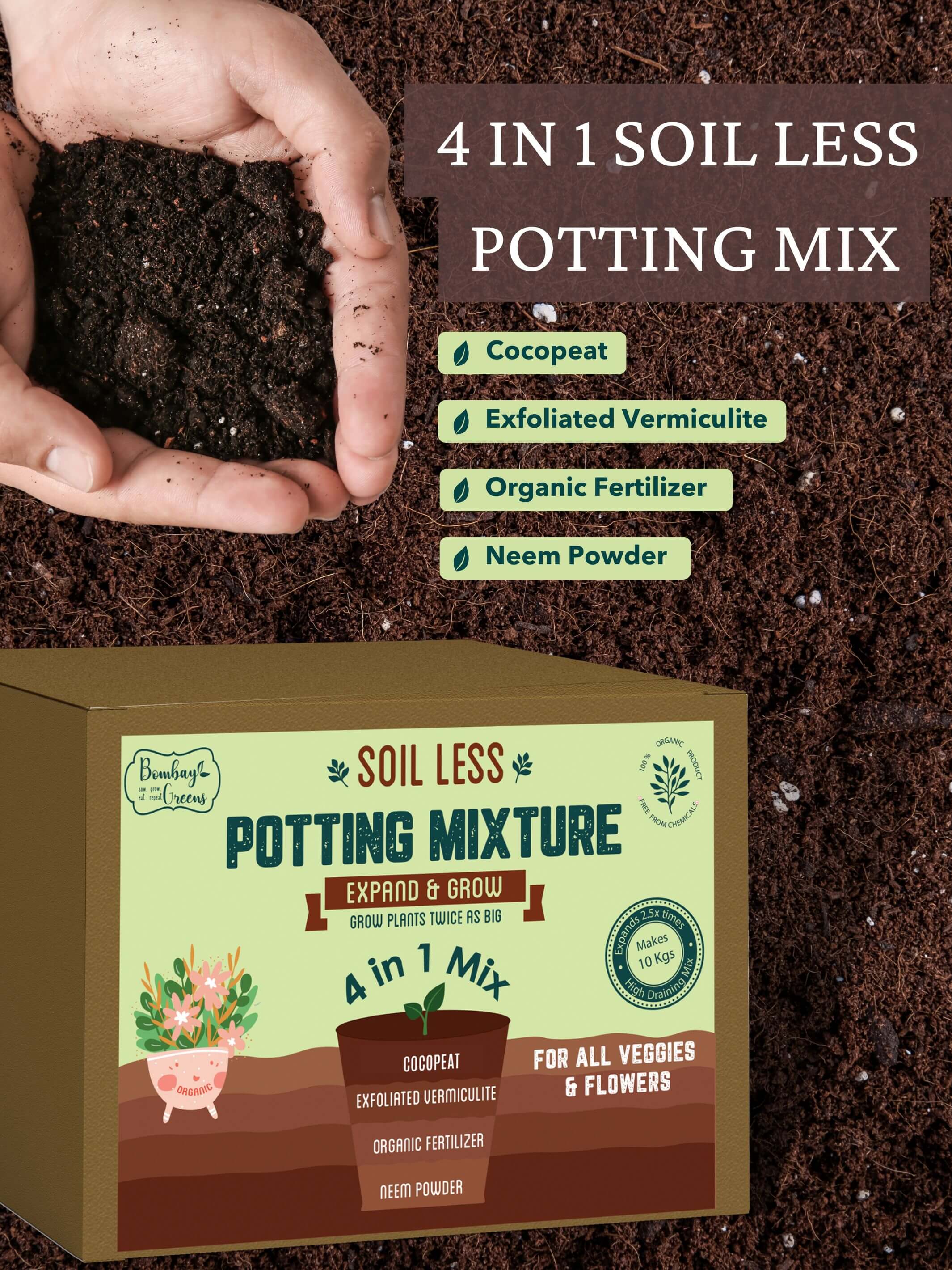 Organic Potting Mix: Buy Soil for Plants, Flowers | Bombay Greens