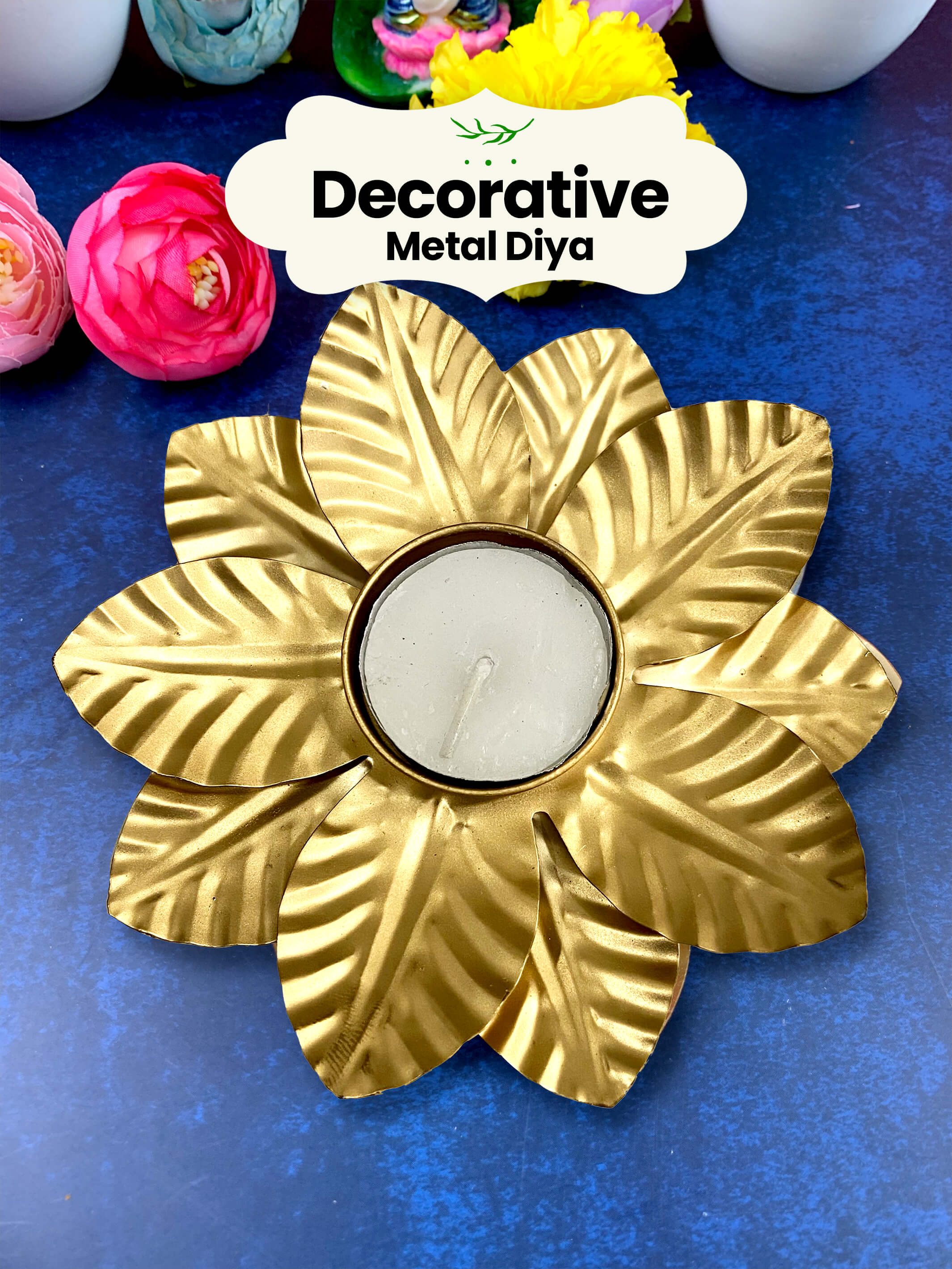 Decorative Metal Diya - Decorative Metal Diya Online in India