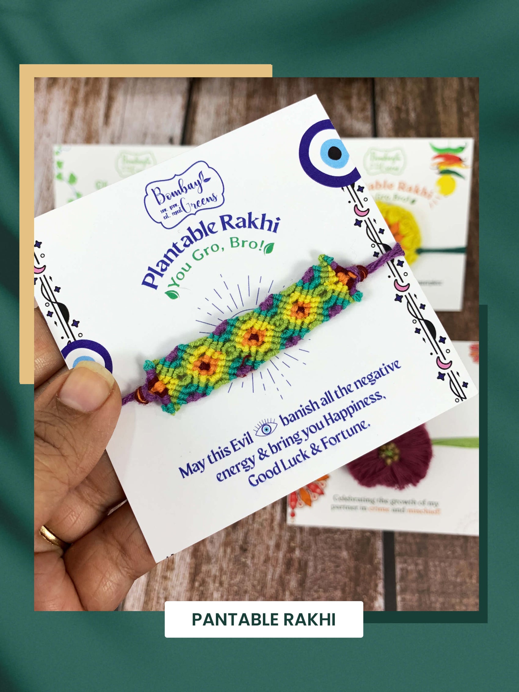 Buy Handmade Beautiful Evil Eye Rakhi for Brother