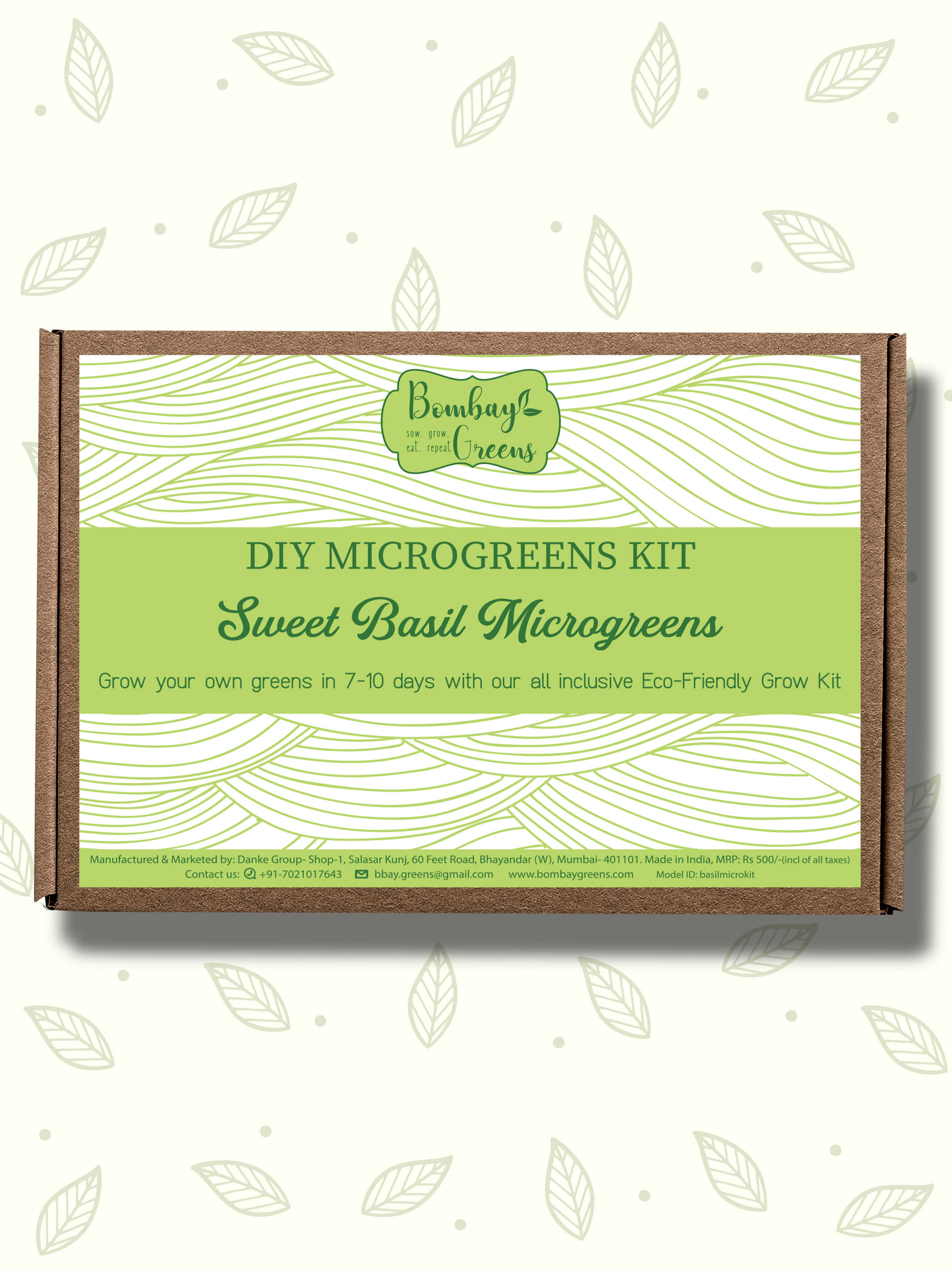 Sweet Basil Microgreens Kit Online In India | Bombay Greens