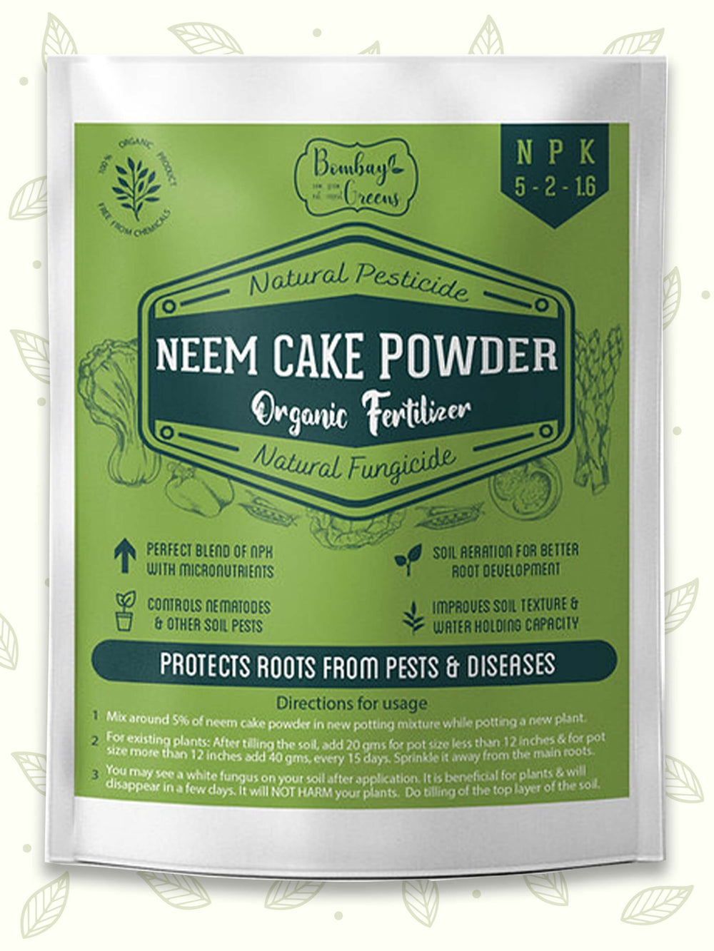 Buy Organic Neem Cake Powder - 900 Grams | Bombay Greens